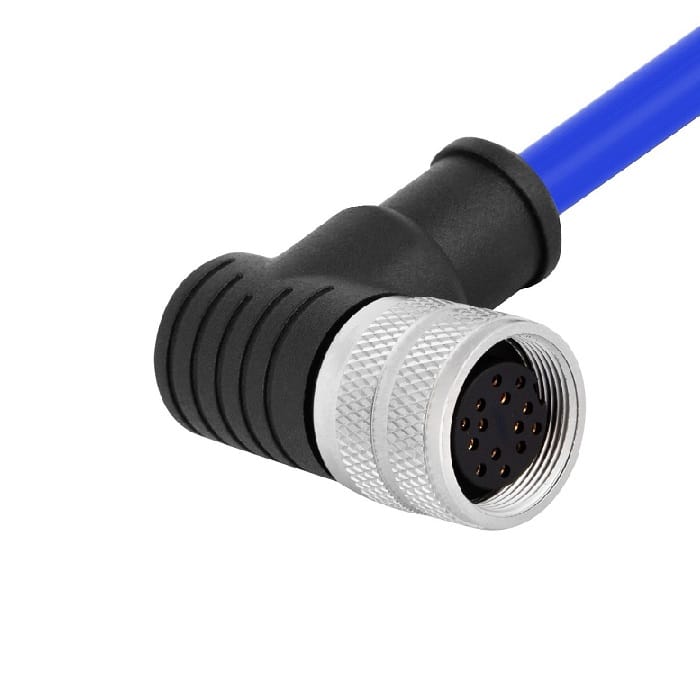 M16 b coded 7pin 90 degree cable manufacturer in China-FLEXCONTAC ...