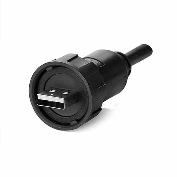 Waterproof USB A male connector - FLEXCONTAC TECHNOLOGY